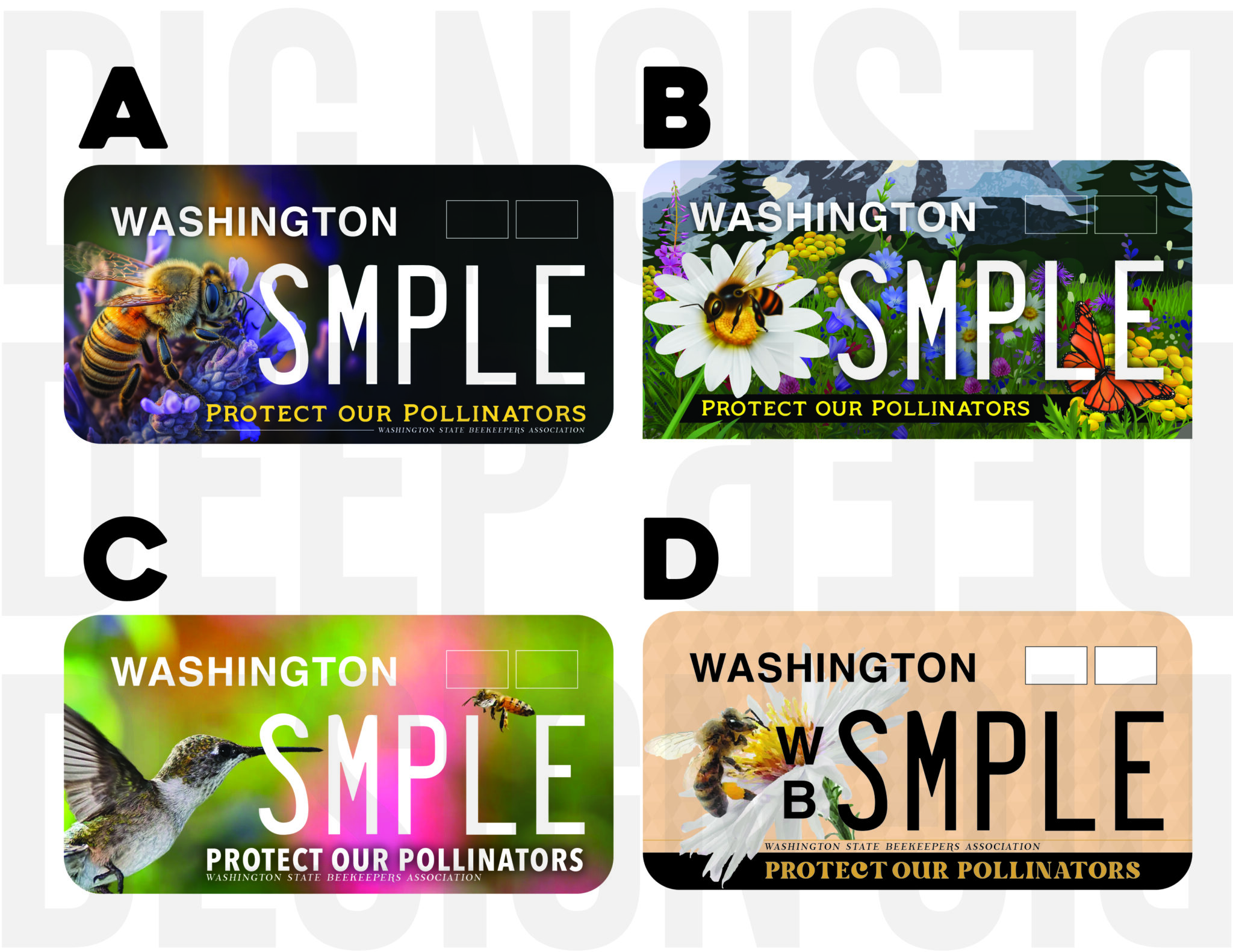 Pollinator License Plate Project - Washington State Beekeepers Association